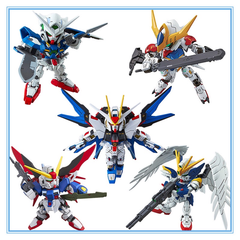 Bandai Gundam Model Kit SDEX SD EX BB Fighter Strike UNICORN Wing Gundam Q Version Model Action ...