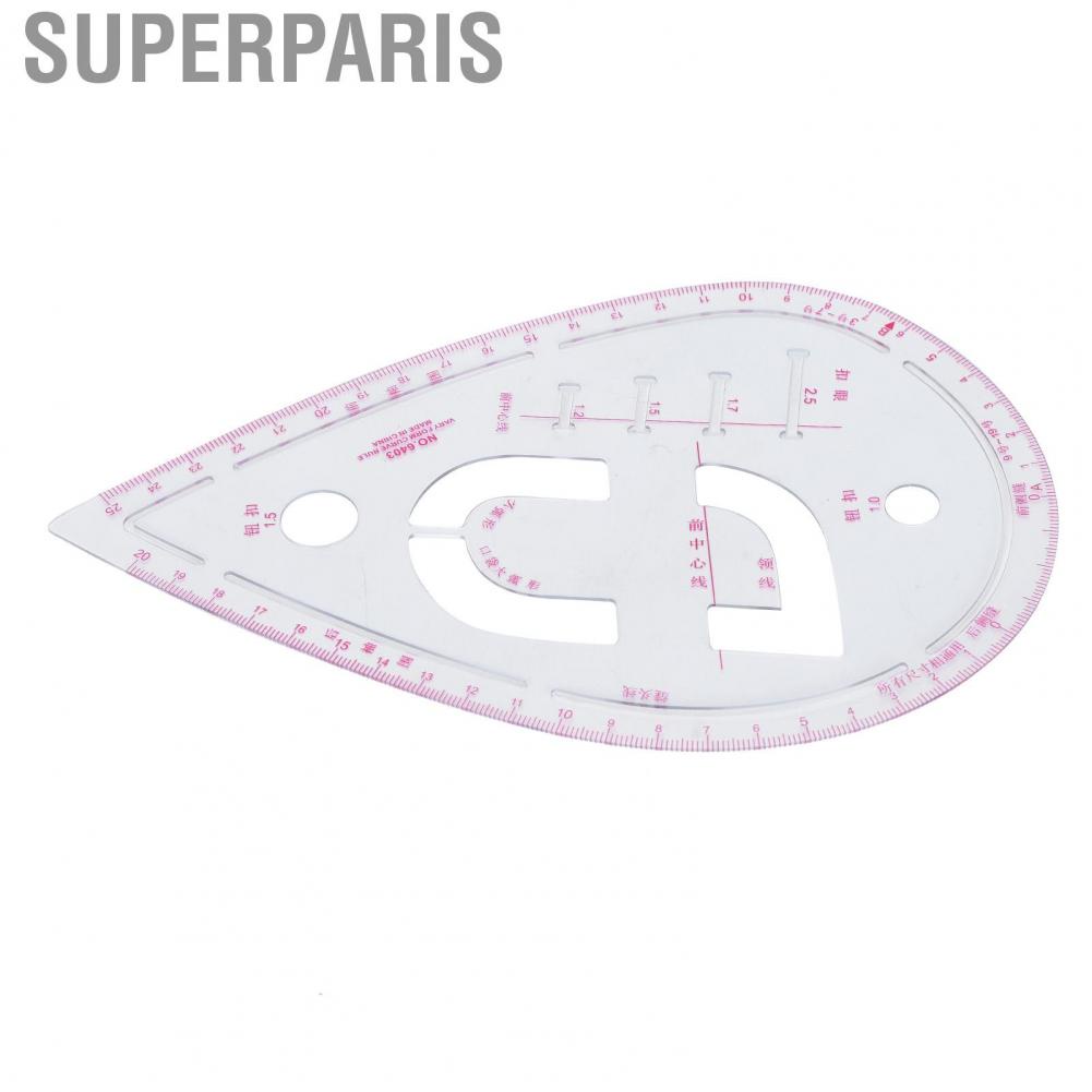 Superparis Sleeve Curve Ruler Plastic Tailoring Sewing Button ...
