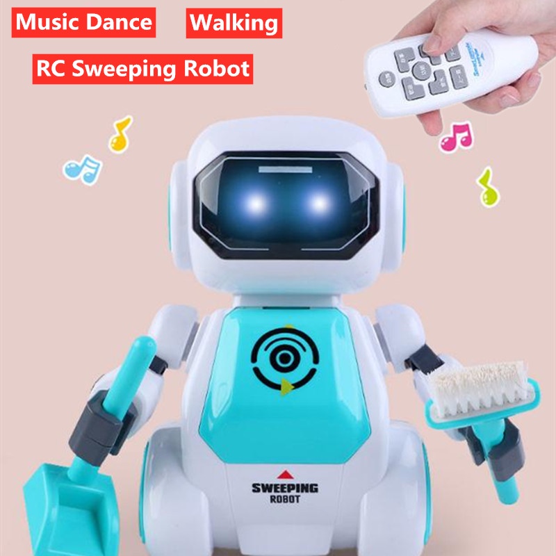 2.4g Radio Control Smart Rc Sweeping Robot Programming Demo Walking ...