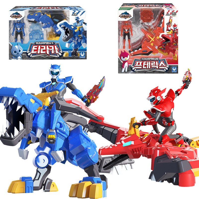 Super Dino Power Mini Force Transformation Robot Toys Action Figures ...