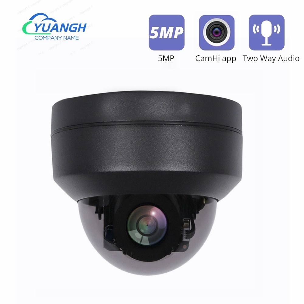 CamHi 5MP MINI Outdoor PTZ IP Camera POE Two Ways Audio Waterproof IR ...