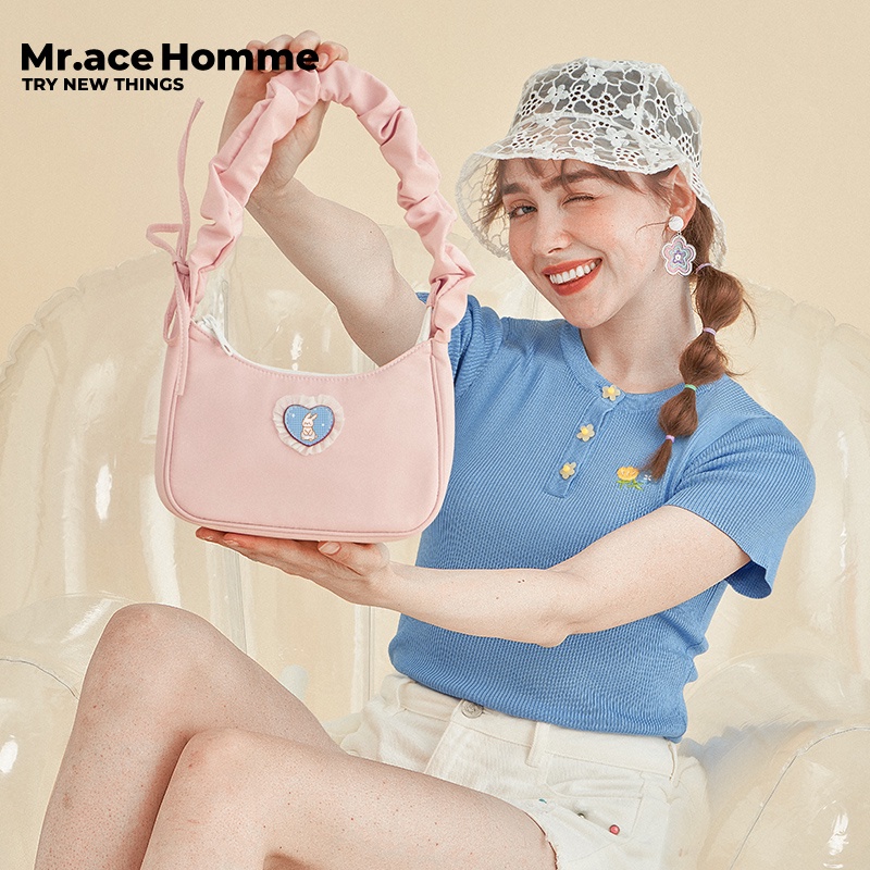Mr. ace Homme love rabbit series กระเป๋าสะพายไหล่ กระเป๋าถือ สําหรับ ...