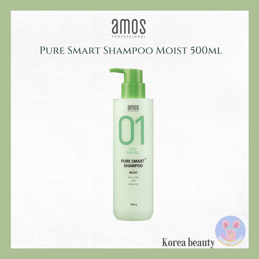 [AMOS] Pure Smart Shampoo Moist 500ml hair loss / anti hair loss / hair ...