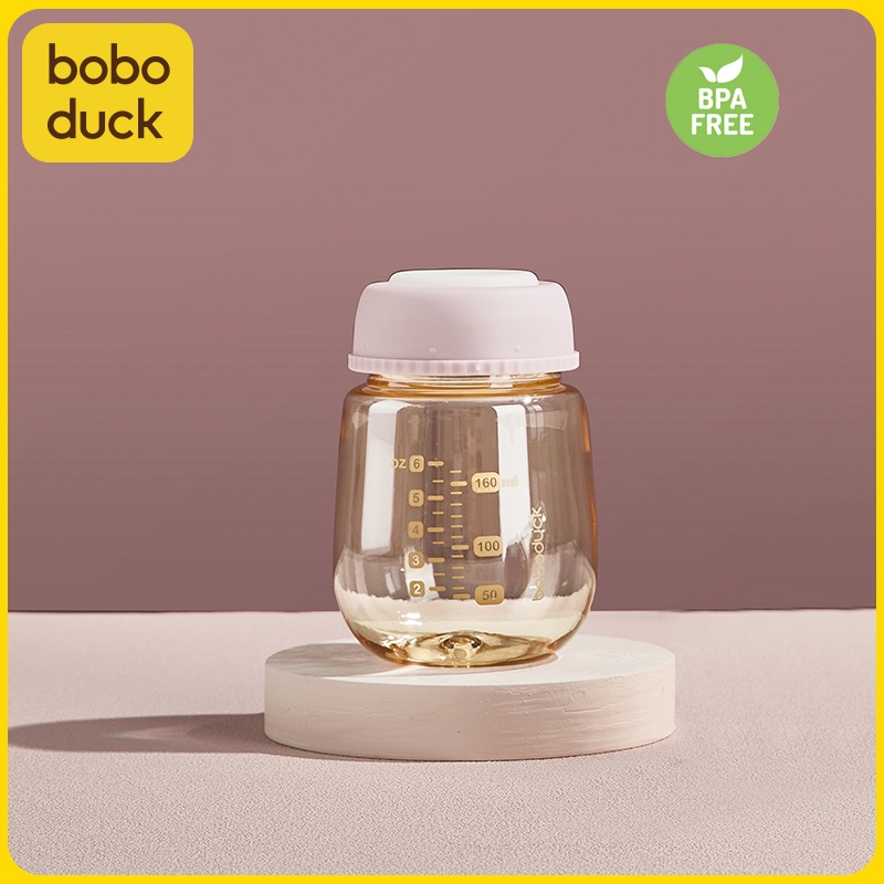 Boboduck PPSU ขวดนม ขวดนมคอกว้าง สําหรับเด็ก ขวดนมสีชาคอกว้าง 5 ออนซ์ ...