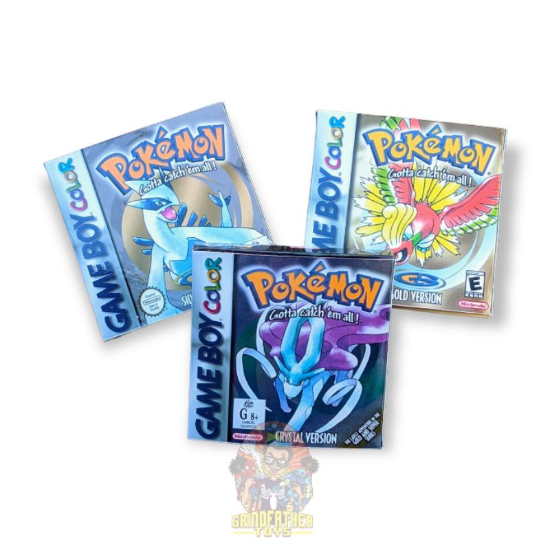 Custom Box Packaging Cassette Cartridge Pokemon Gameboy Color GBC ...