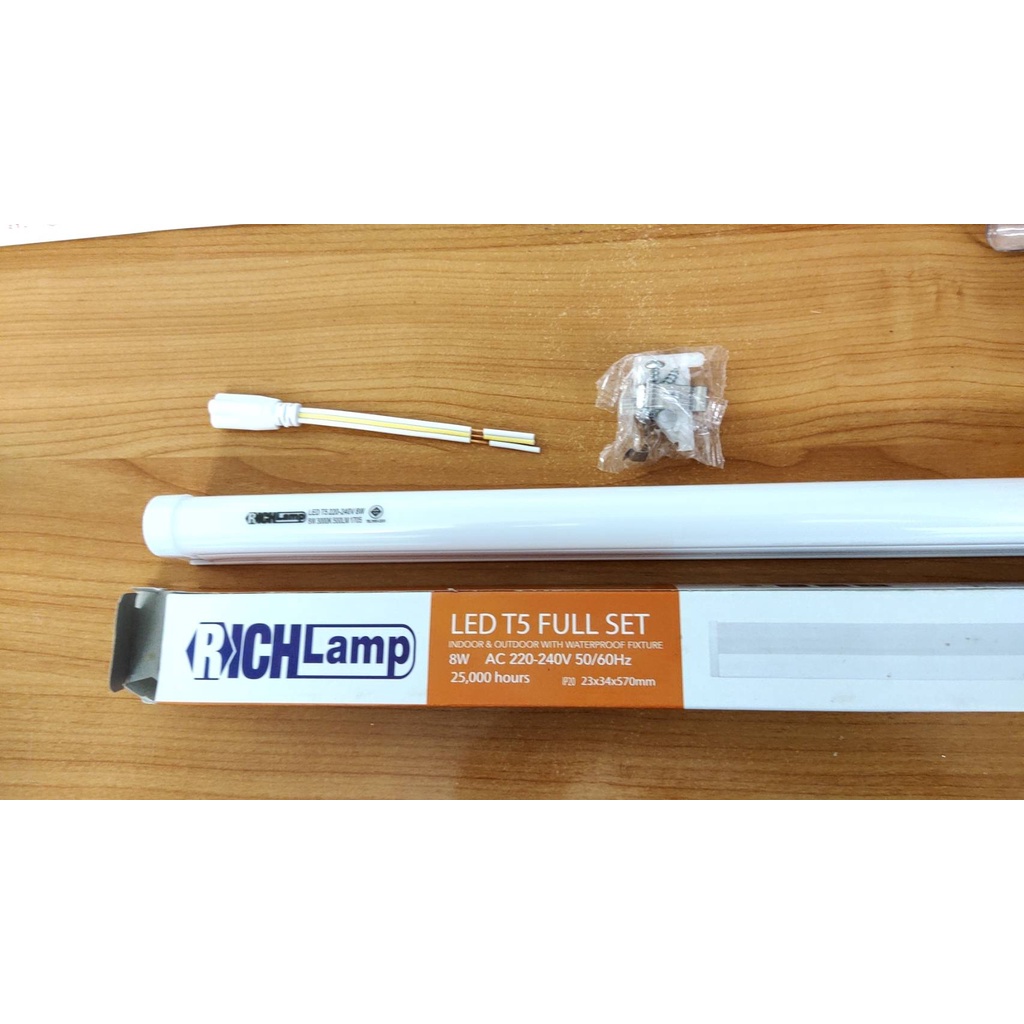 RICHLAMP LED T5 8W 3000K 500LM (57CM.) | Shopee Thailand