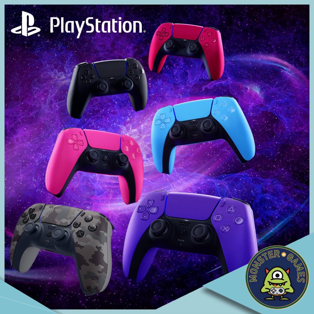 PS5 DualSense Wireless Controller สี Midnight Black Cosmic Red (จอย ps5 ...