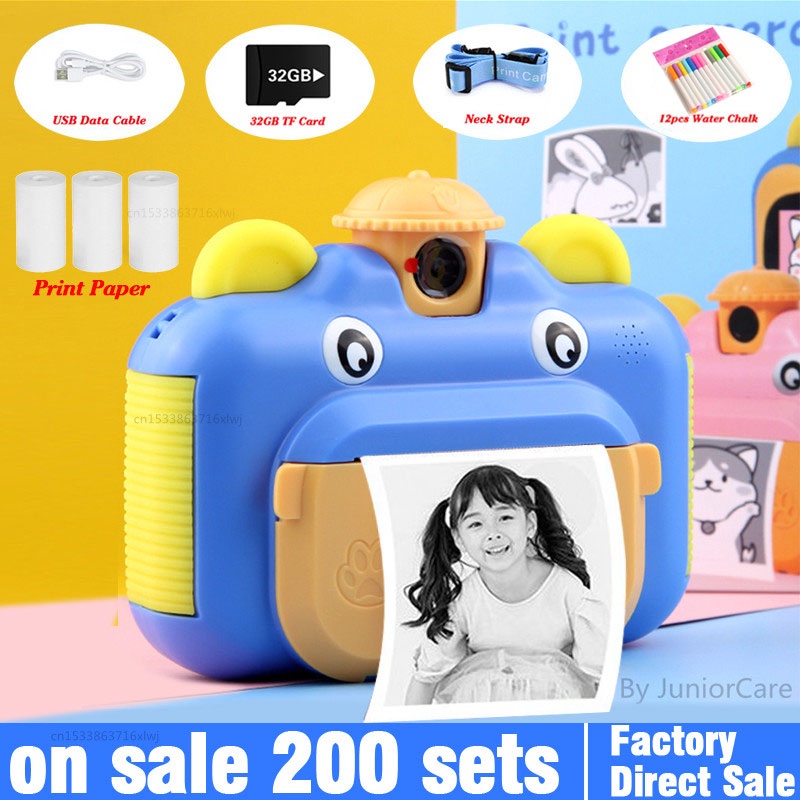 Kids Camera Instant Print Camera Children Digital Camera 1080P HD Video ... Kids Camera Instant Print Camera Children Digital Camera 1080P HD Video ...