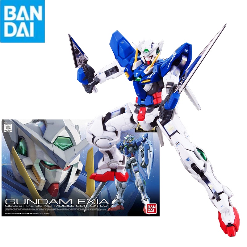 Bandai Gunpla Rg 15 1/144 00 Gn-001 Gundam Exia Assembled Model Movable ...