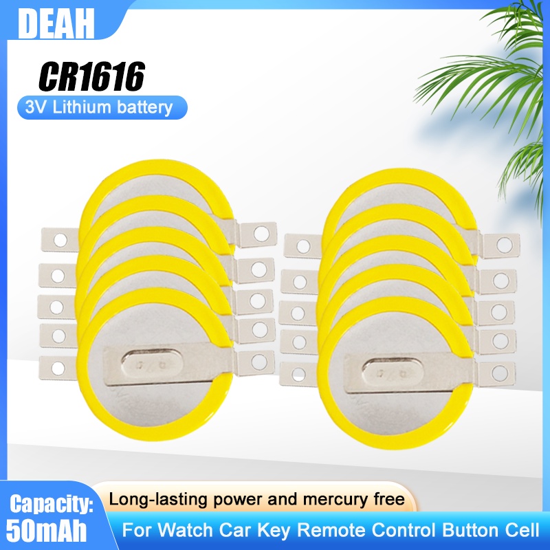 CR1616 CR 1616 3V 50mAh Lithium Battery 180 degree With Welding Solder ...