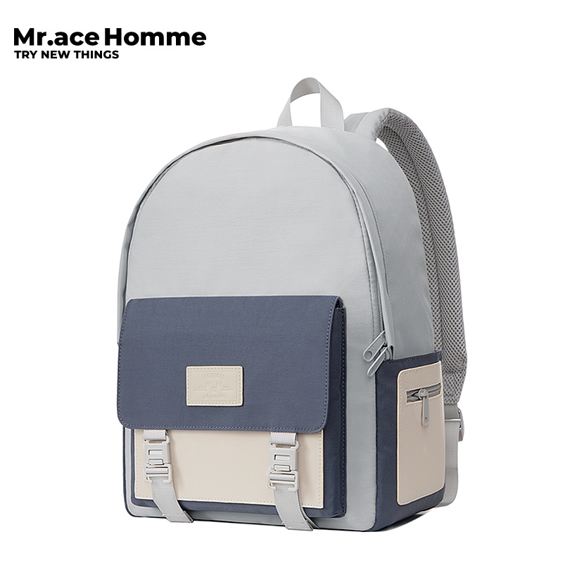 Mr.ace Homme Ash blue series Backpack กระเป๋าเป้สะพายหลัง ขนาดเล็ก ...