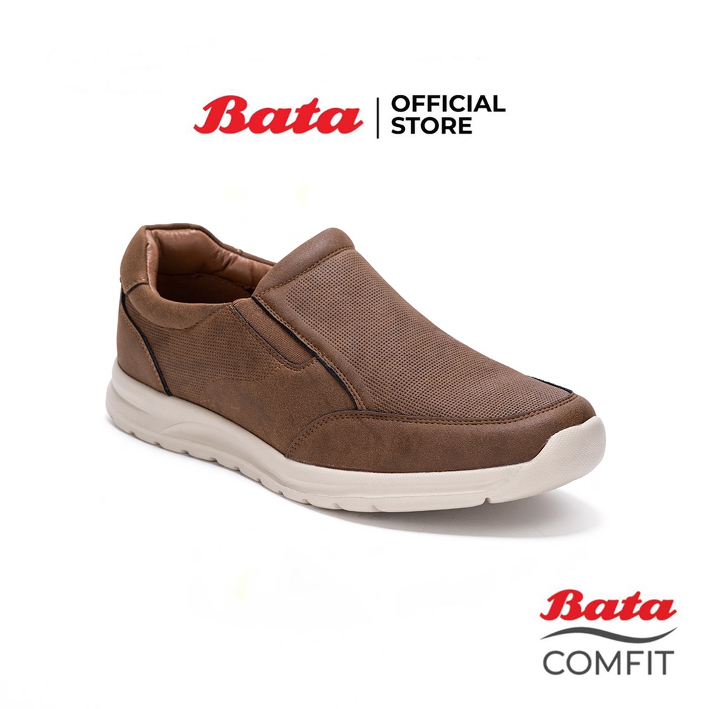 Bata Comfit บาจา คอมฟิต รองเท้าคัทชู รองเท้าลำลองเพื่อสุขภาพ รองเท้า Slip-on สำหรับผู้ชาย รุ่น ...