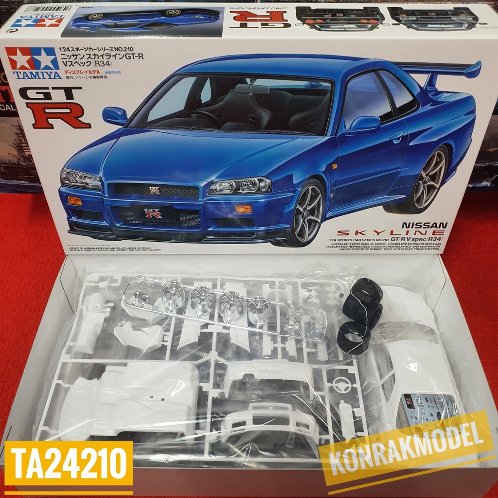 TAMIYA 24210 NISSAN SKYLINE GTR-34 [1/24] | Shopee Thailand