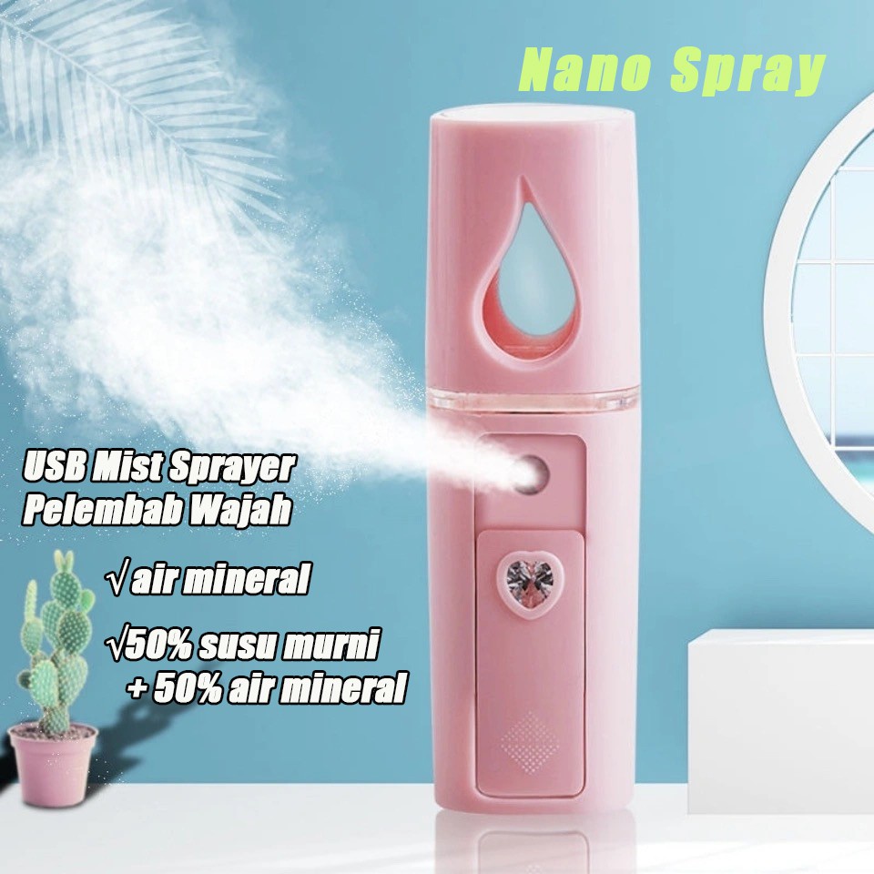 GOOJODOQ USB Portable Humidifier Nano Mist Mini Face Humidifier ...