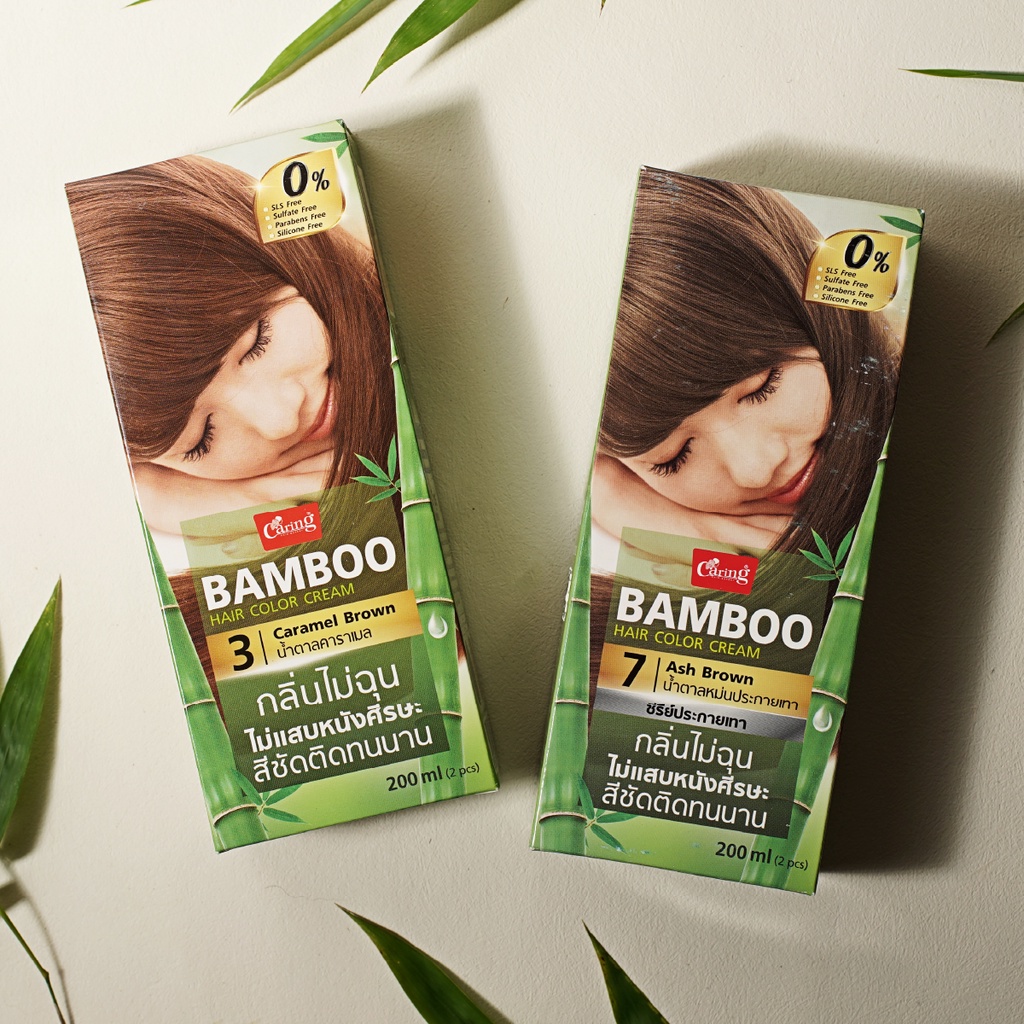 Caring Bamboo Hair Color Cream No.9 Matte Ash (Grey Reflect) ครีม ...