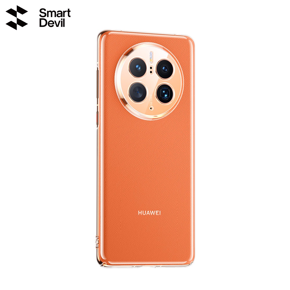 SmartDevil เคสโทรศัพท์มือถือแบบแข็ง ใส บางมาก กันกระแทก ลายขนนก คริสตัล สําหรับ Huawei mate50pro ...