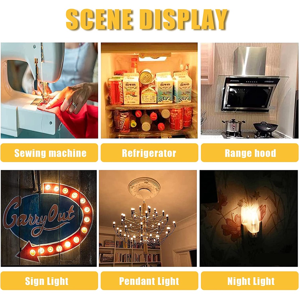 Vitange หลอดไฟ LED Edison E12 E14 E27 1W 2W 3W 4W 6W 8W C7 T22 C35 A19 G40 G80 ST45 ST64 หรี่แสง ...