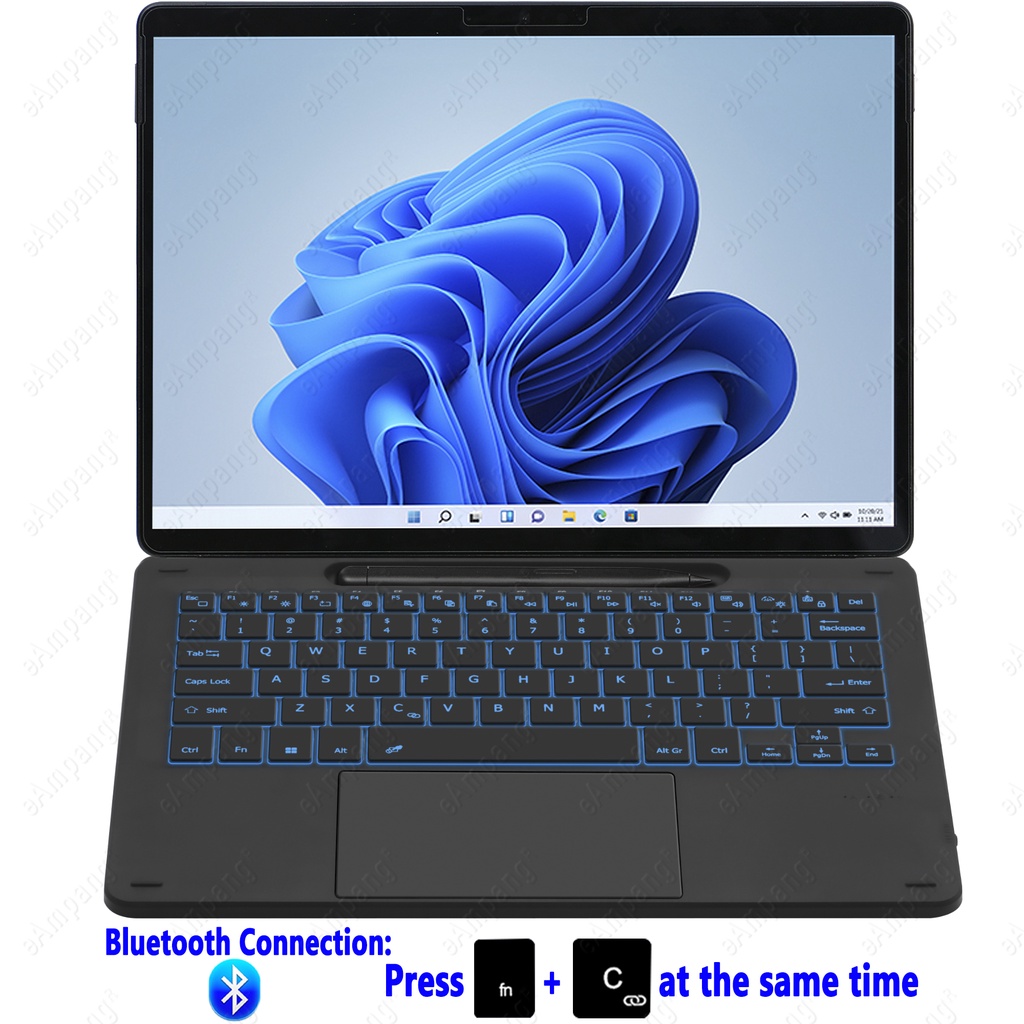 แป้นพิมพ์ Trackpad สำหรับ Microsoft Surface Pro 8 9X13.0แป้นพิมพ์ ...