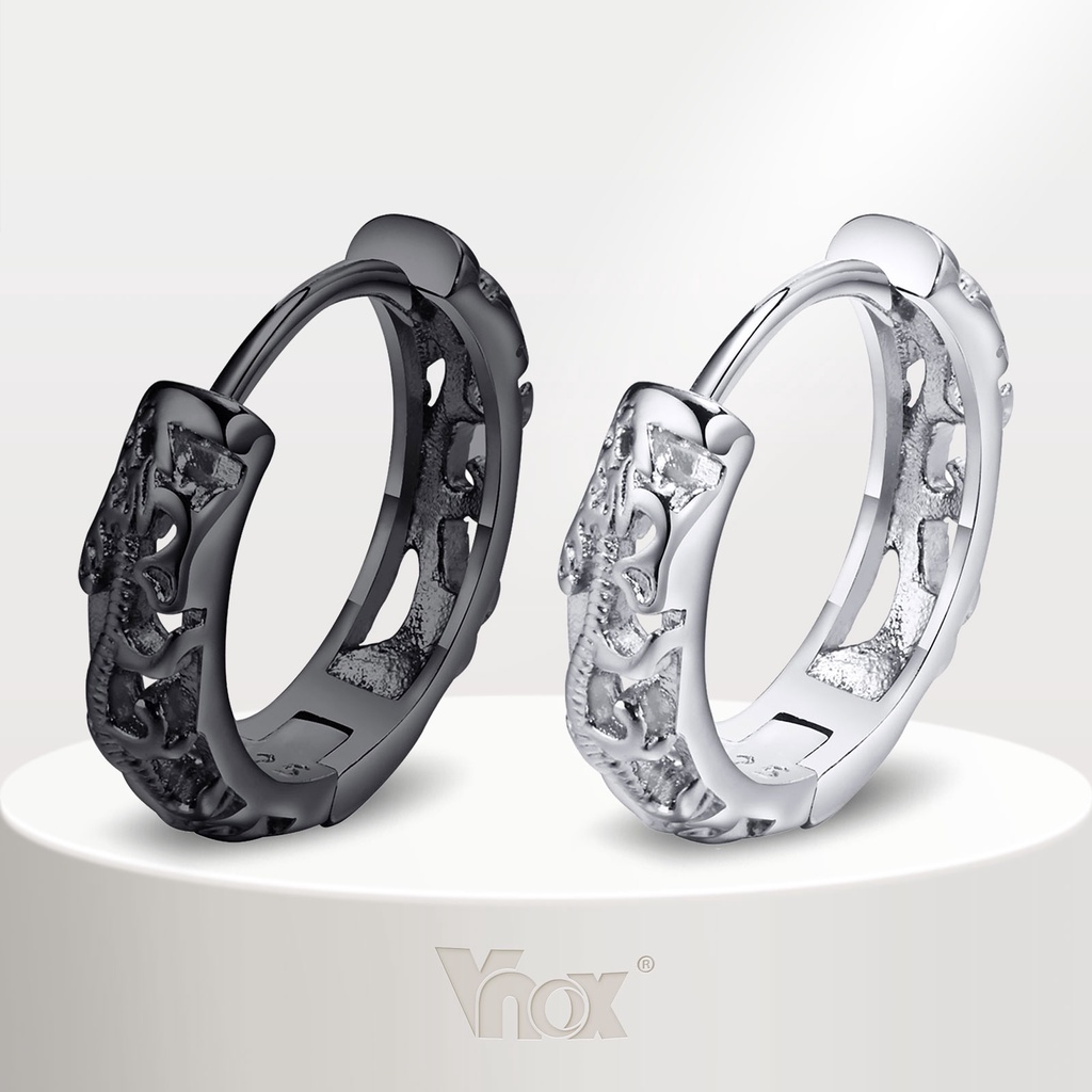 VNOX เครื่องประดับ สร้อยคอสแตนเลส จี้แปดเหลี่ยม สีดํา แฟชั่นสําหรับ ...