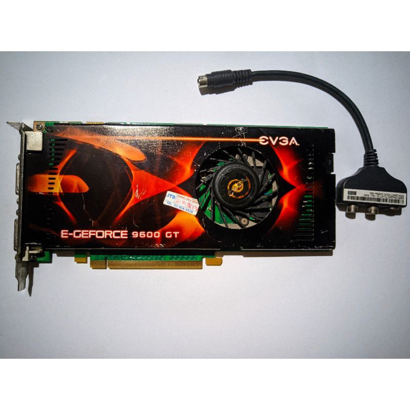 การ์ดจอ (graphic card) EVGA product specs e-geforce 9600gt 512mb 256bit ...