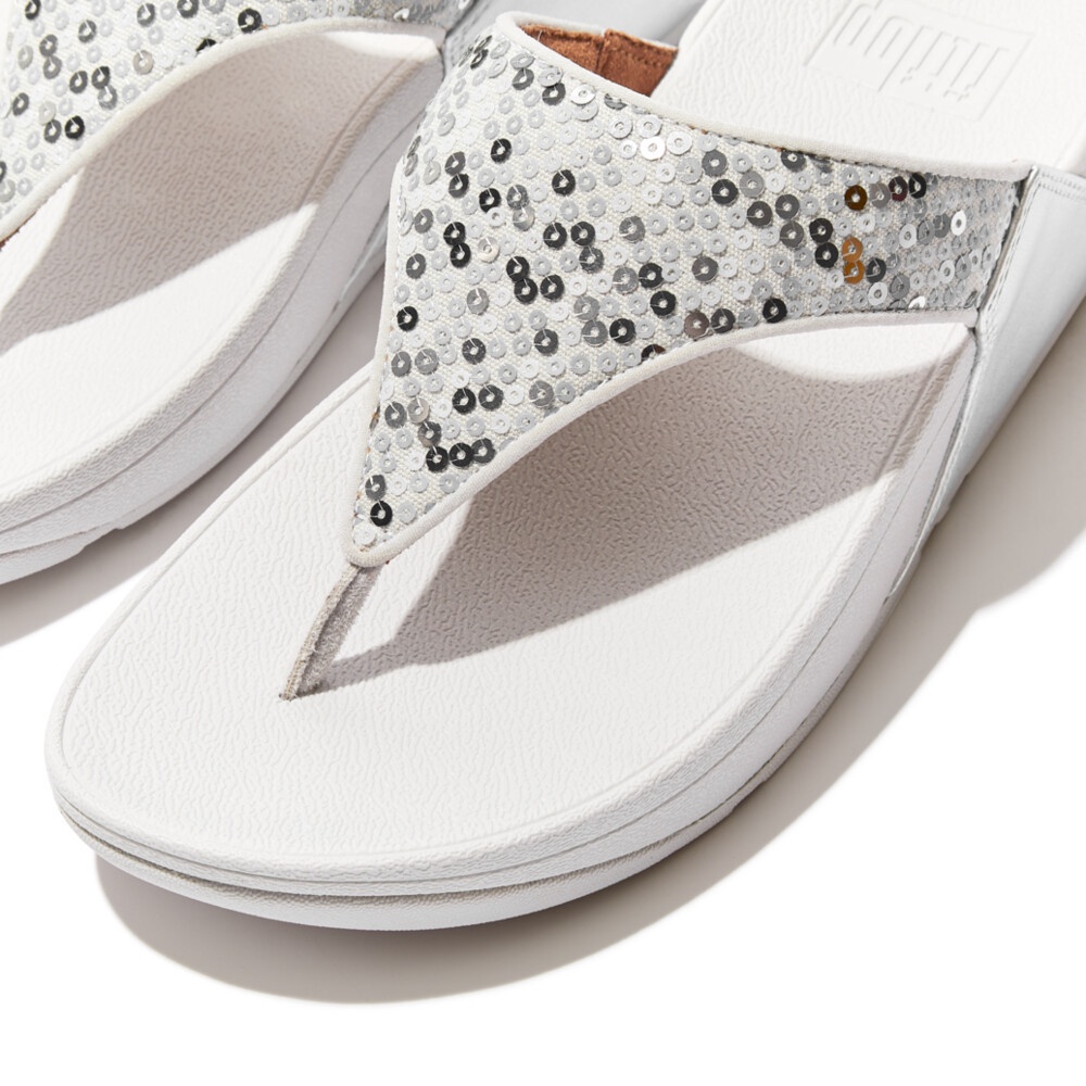 FITFLOP LULU รองเท้าแตะแบบหูหนีบผู้หญิง รุ่น FL7-011 สี Silver ...