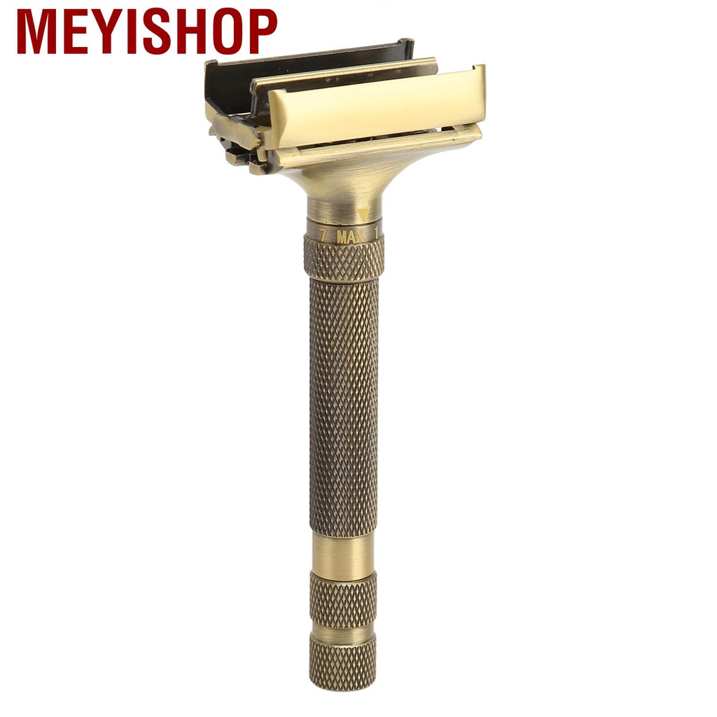 Meyishop Double Edge Manual Beard Trimmer Long Handle Reusable Men ...