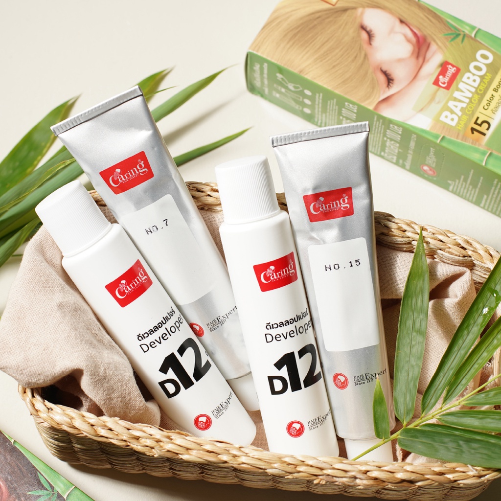 Caring Bamboo Hair Color Cream ครีมเปลี่ยนสีผมแคริ่งแบมบู - caring ...