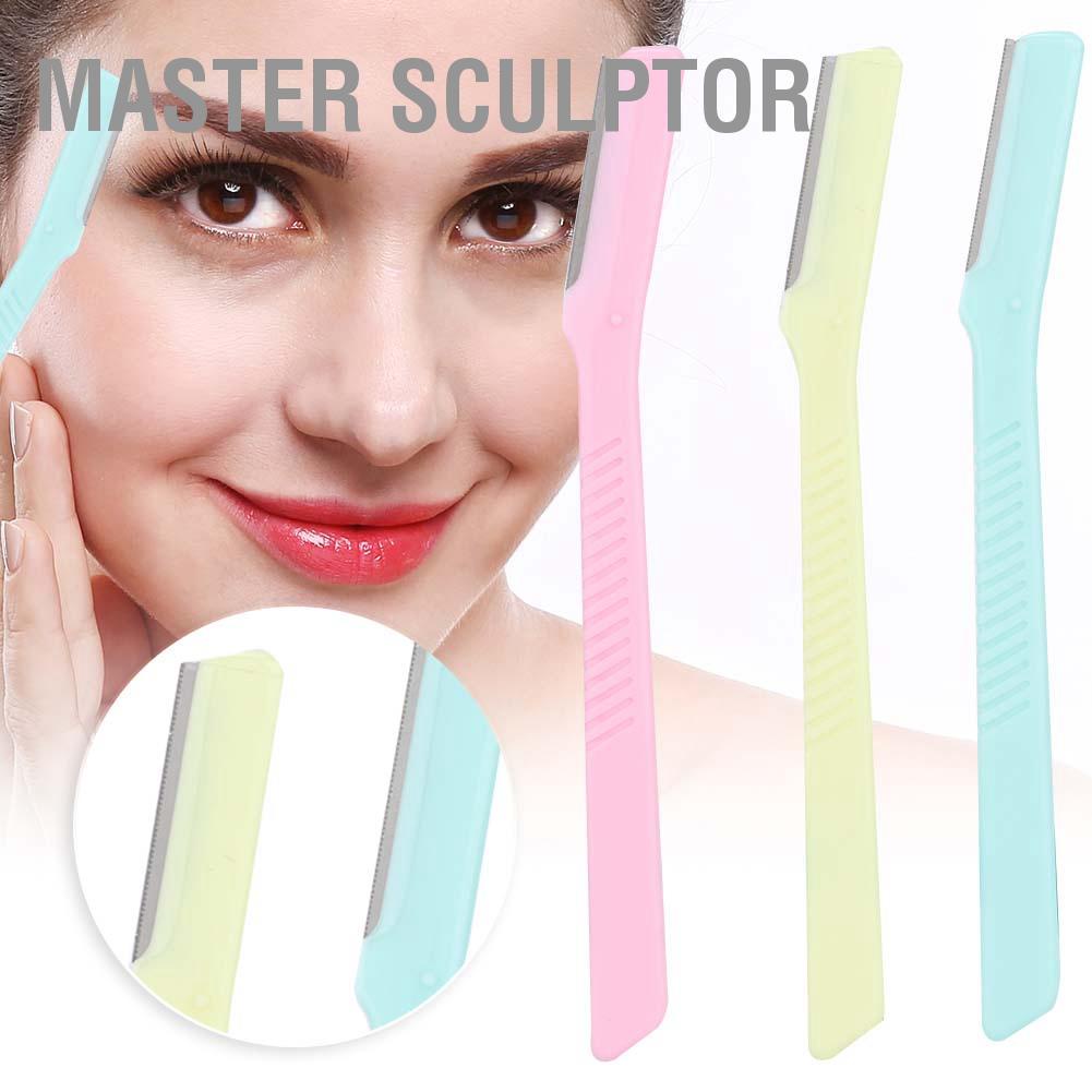 Master Sculptor 3 ชิ้นสักคิ้วมีดโกน Microspur คิ้วทริมเมอร์ Shaper ...