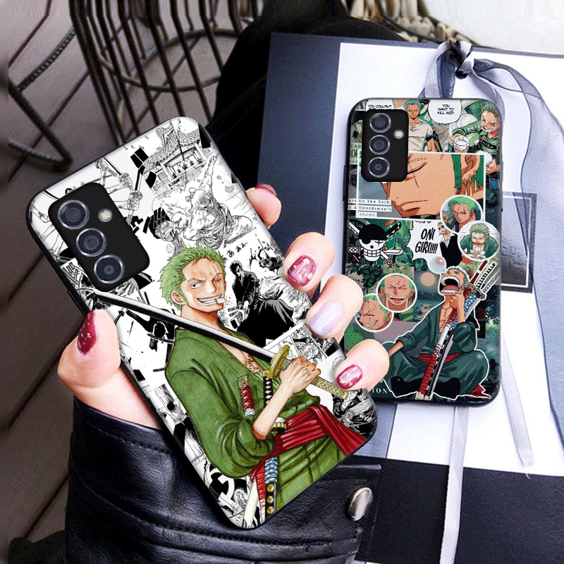 เคสโทรศัพท์มือถือ พลาสติกนิ่ม ลายวันพีซ Roronoa Zoro สีดํา สําหรับ Samsung S20 S21 Ultra S20 S21 ...