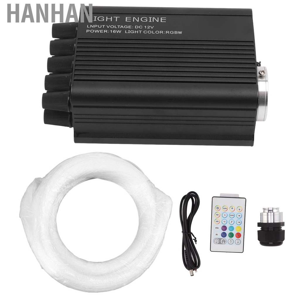 Hanhan Fiber Optic Lights Kit Bluetooth LED Colorful Music Sound ...