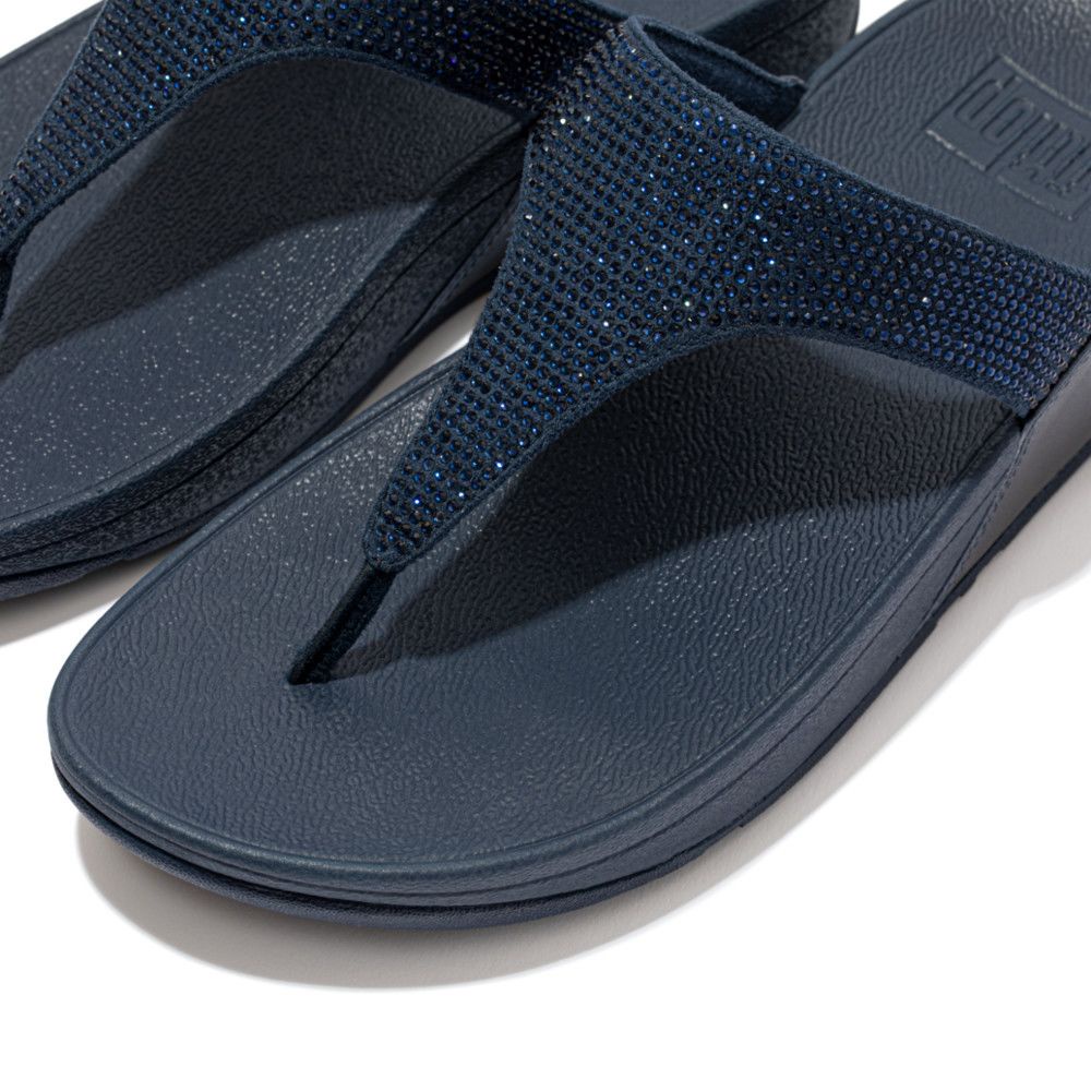 FITFLOP LULU รองเท้าแตะแบบหูหนีบผู้หญิง รุ่น EC5-399 สี Midnight Navy ...