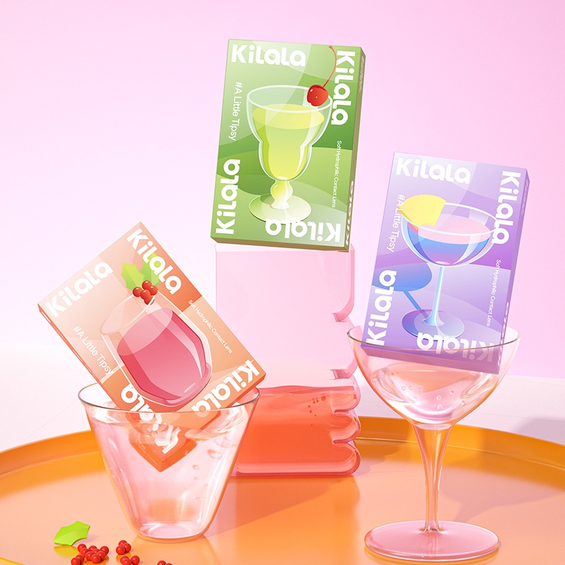Kilala พร้อมส่ง คอนแทคเลนส์ 6 เดือน DIA14.0 14.2 BrownPink contact lens ...