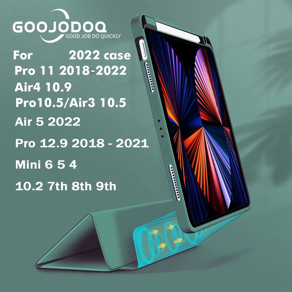 เคสไอแพด PCวัสดุ Air4 Air5 Pro 2021 หลากสี 10.2นิ้ว อะคริลิค หมุนได้ IG ...