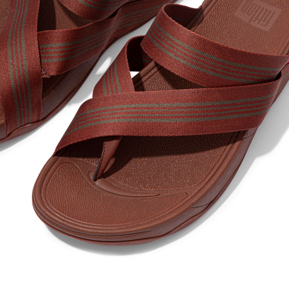 FITFLOP SLING รองเท้าแตะแบบหูหนีบผู้ชาย รุ่น EI2-900 สี Red Brown ...