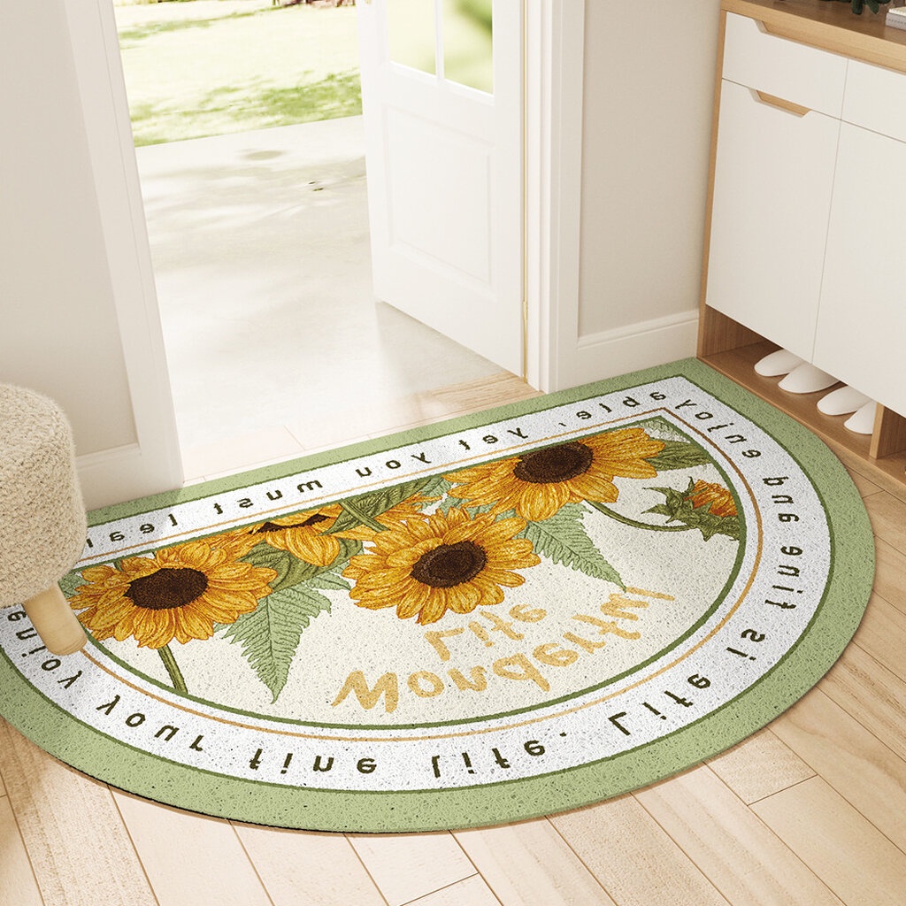 Omocha - (90x45cm) Flower mat entry พรมดักทราย พรมดักฝุ่น ลายดอกไม้ พรม ...
