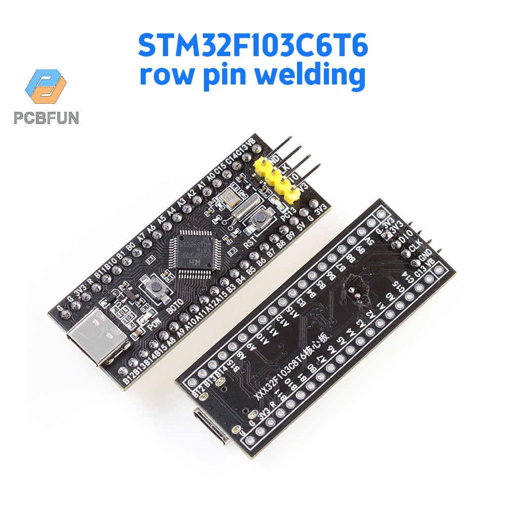 บอร์ดไมโครคอนโทรลเลอร์ Pcbfun STM32F103C8T6 STM32F103C6T6 USB 32-bit Type-C | Shopee Thailand