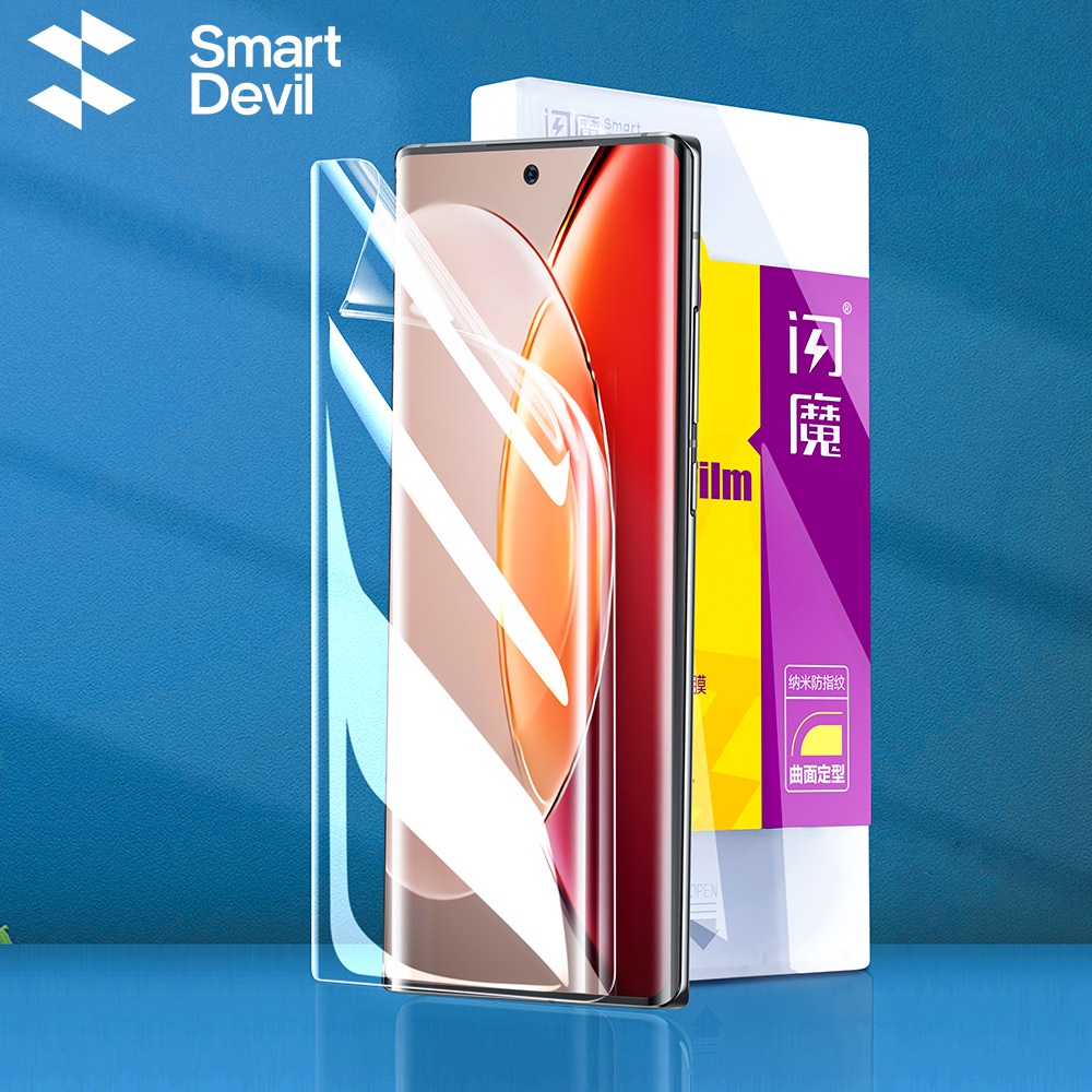 SmartDevil ฟิล์มไฮโดรเจลกันรอยหน้าจอ ขอบโค้ง กันรอยนิ้วมือ สําหรับ วี ...