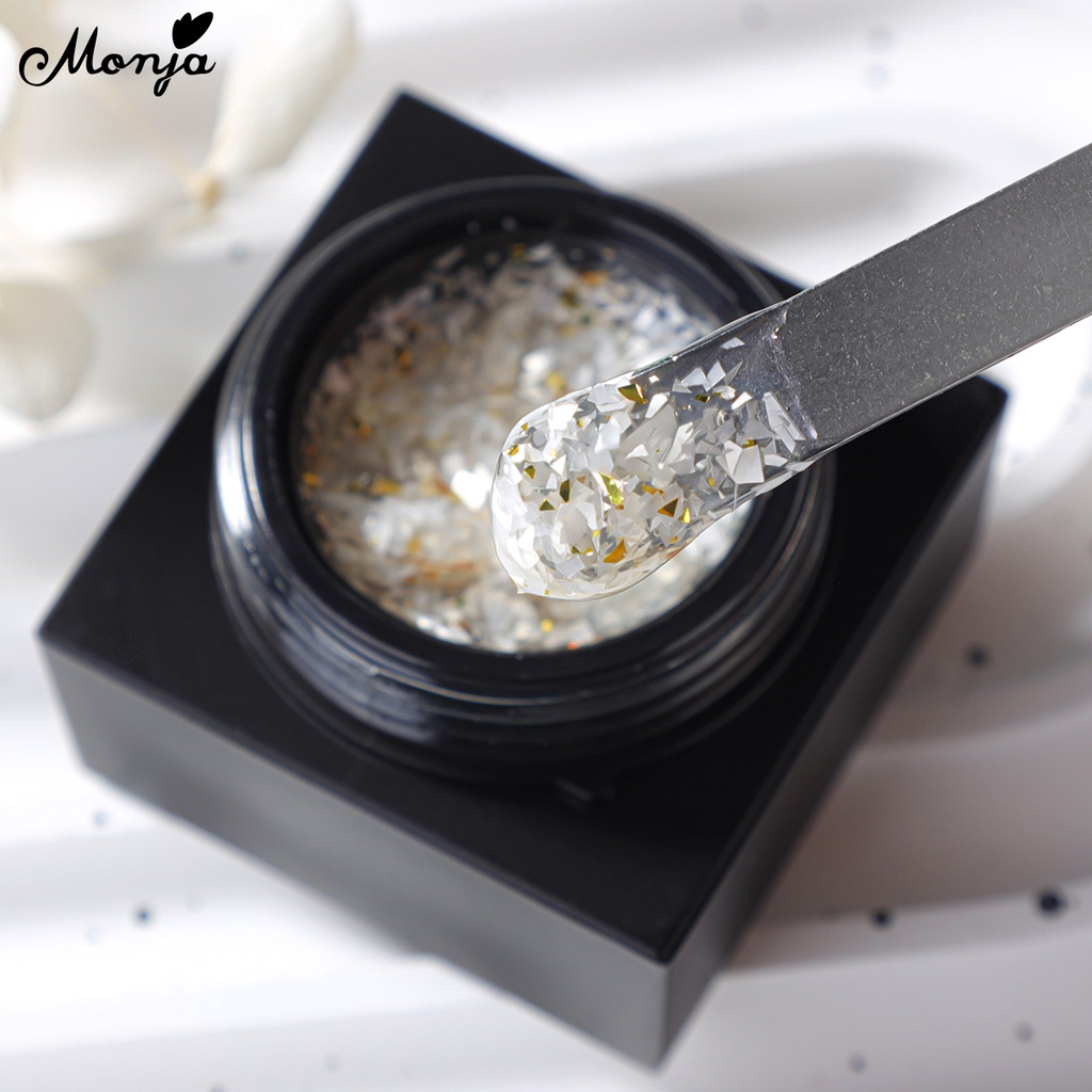 Monja 5ml Nail Art Stickers Irregular Sand Shell Slices Decorations for ...