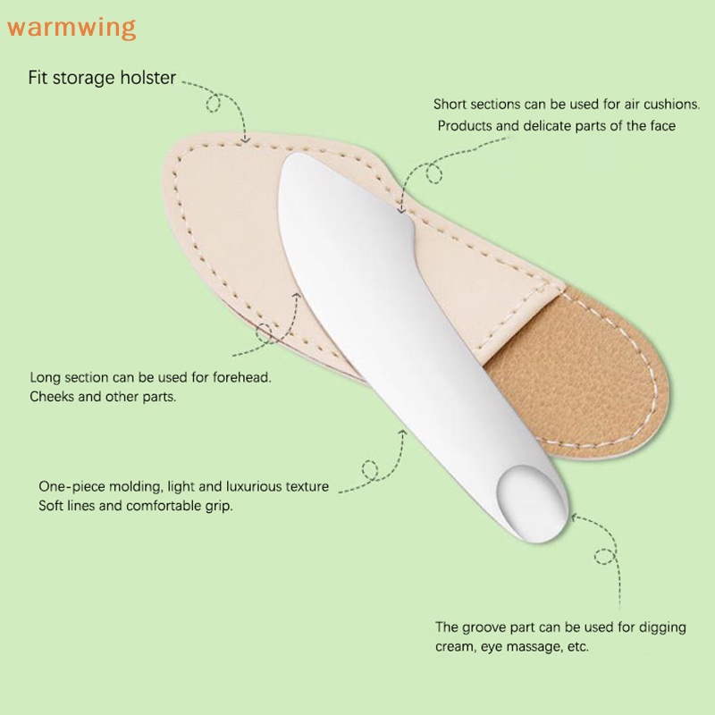 Warmwing ไม้พายผสมรองพื้น อายแชโดว์ ครีม สเตนเลส แบบสองหัว สําหรับผู้หญิง TH - warmwing.th ...