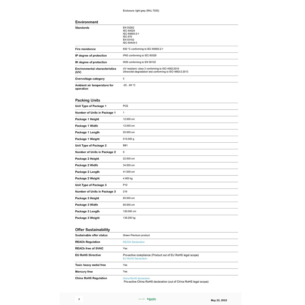 Schneider ตู้กันน้ำ MINI KAEDRA รุ่น 4 ช่อง IP65 รหัสสินค้า 13441 สั่ง ...