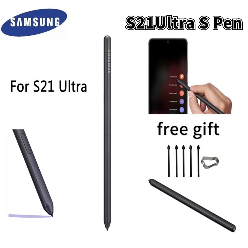 ต้นฉบับ S21 Ultra 5G S Pen สไตลัสสําหรับ Samsung Galaxy S21Ultra S21U ...