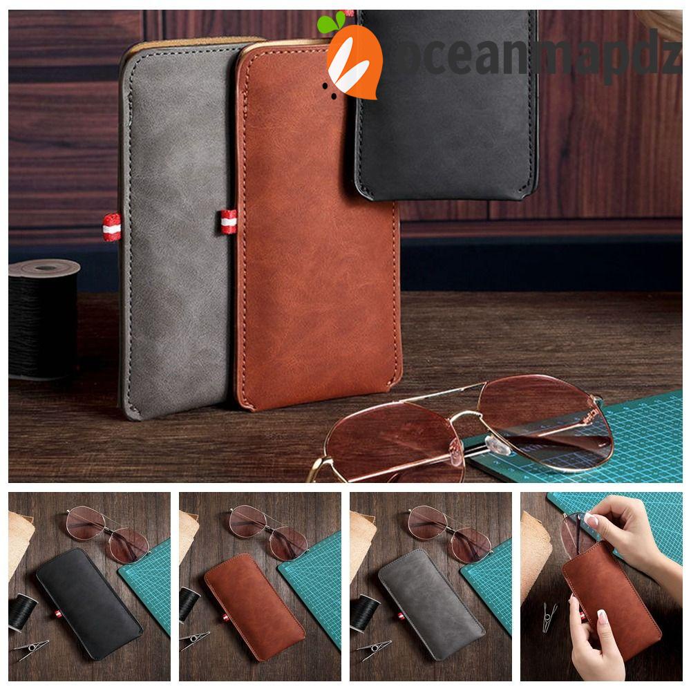 Oceanmapdz กระเป๋าหนัง PU ทรงสี่เหลี่ยมผืนผ้า สําหรับใส่แว่นตากันแดด แว่นตาอ่านหนังสือ ...