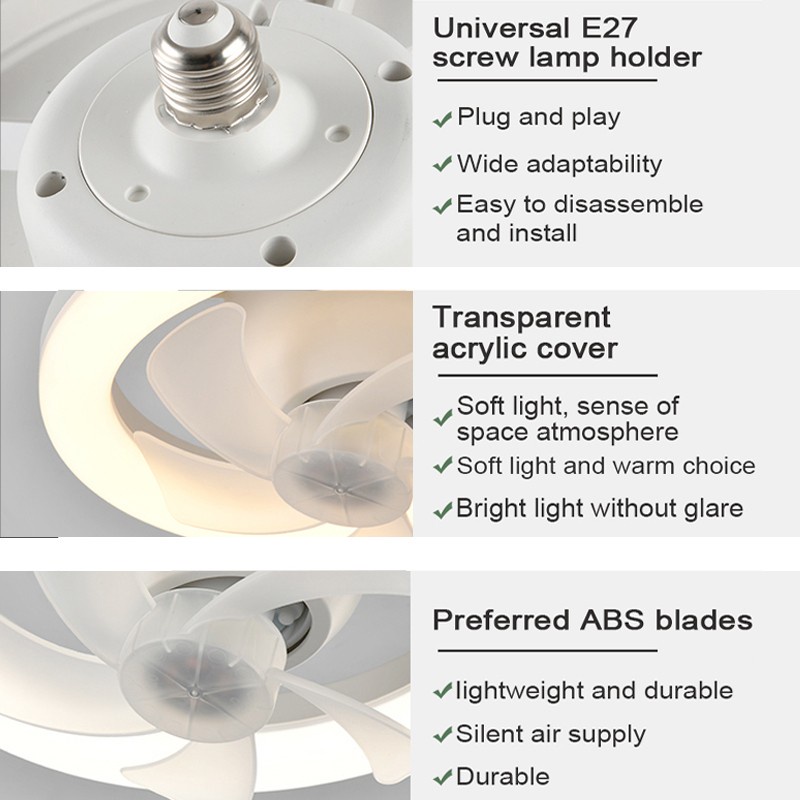 พร้อม 2 In 1 Led Mini Ceiling Fan With Smart Remote Control Ceiling Fan ...