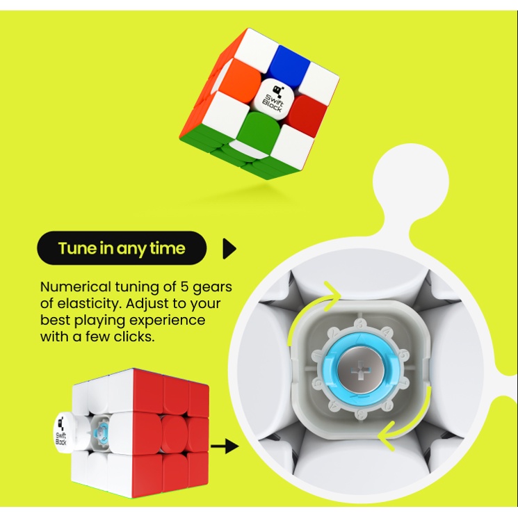 Gan 355S Swift Cube Block 3x3 ลูกบาศก์รูบิคแม่เหล็ก 48 แคปซูลแม่เหล็ก ...