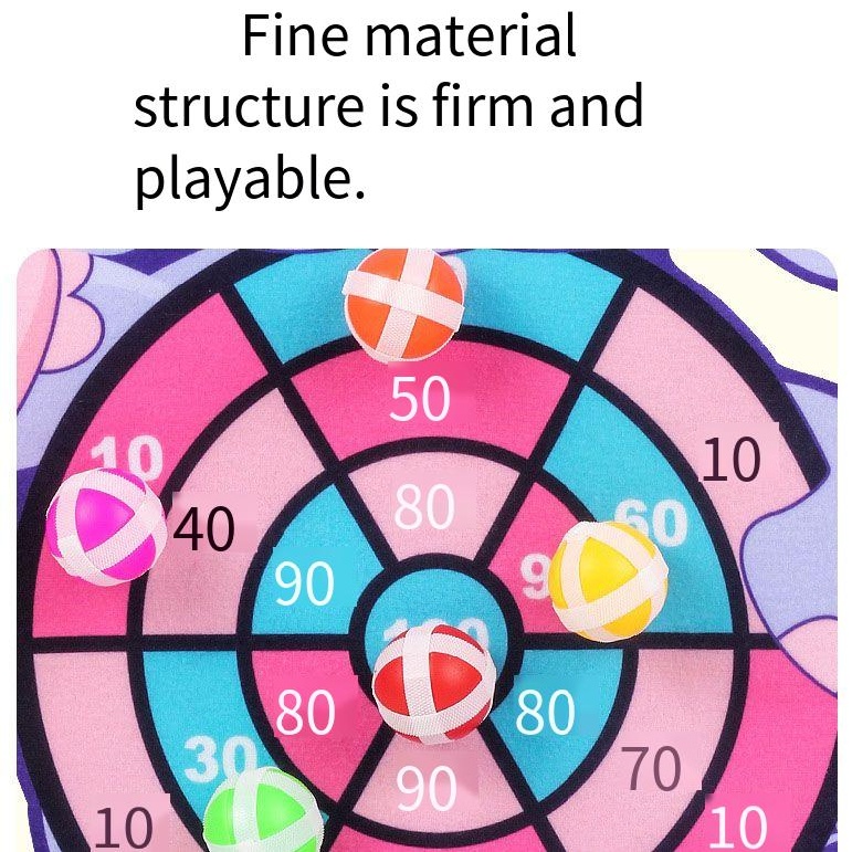 Children Cartoon Darts Target Board Set 3 Sticky Balls with Hook ...