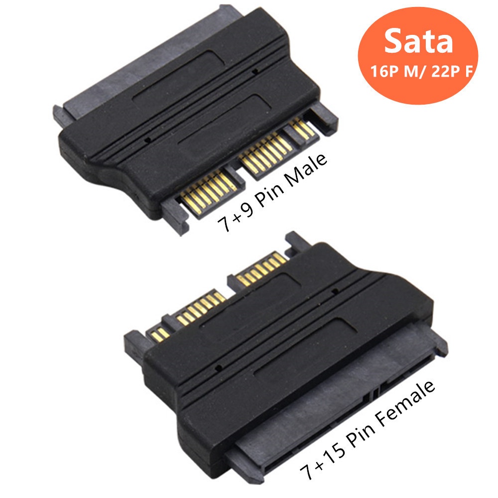 อะแดปเตอร์แปลงสายเคเบิลการ์ดเสียง วิดีโอ 2.5 นิ้ว 22Pin SATA TO 1.8 นิ้ว 16Pin Micro SATA ...