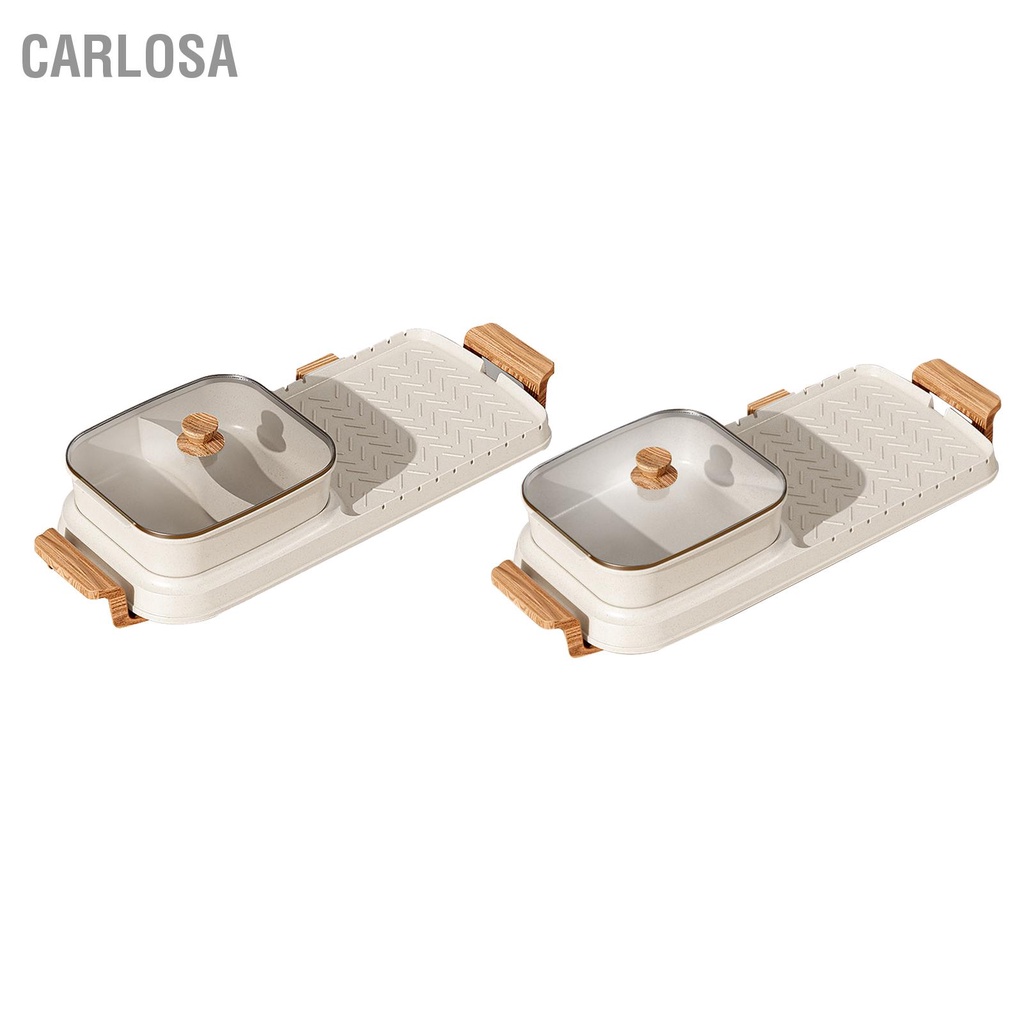 CARLOSA Electric Hotpot Grill Smokeless Indoor Barbecue Pot ...