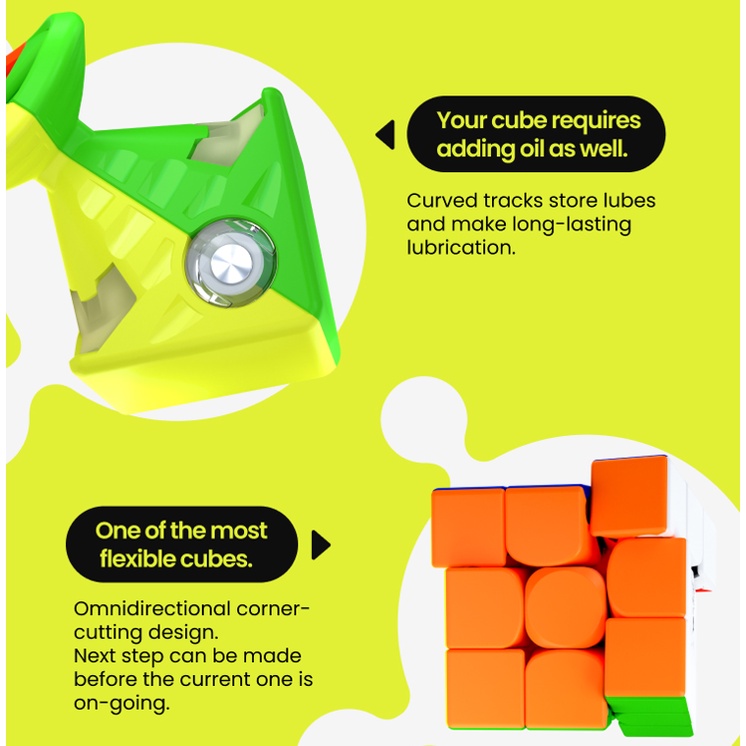 Gan 355S Swift Cube Block 3x3 ลูกบาศก์รูบิคแม่เหล็ก 48 แคปซูลแม่เหล็ก ...