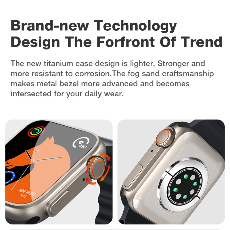 EYD TW8 Ultra Smartwatch Waterproof สมาร์ทวอทช์ สนับสนุนการว่ายน้ํา ...