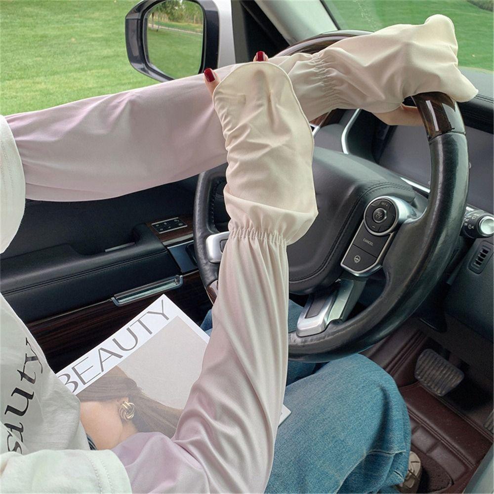 Lveror ถุงมือยาว ไล่โทนสี กันแดด ป้องกันข้อศอก สําหรับผู้หญิง - luolv.th - ThaiPick